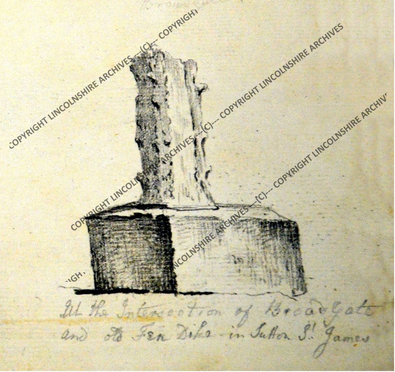 Sutton St James (2) - Medieval Standing Crosses of Lincolnshire
