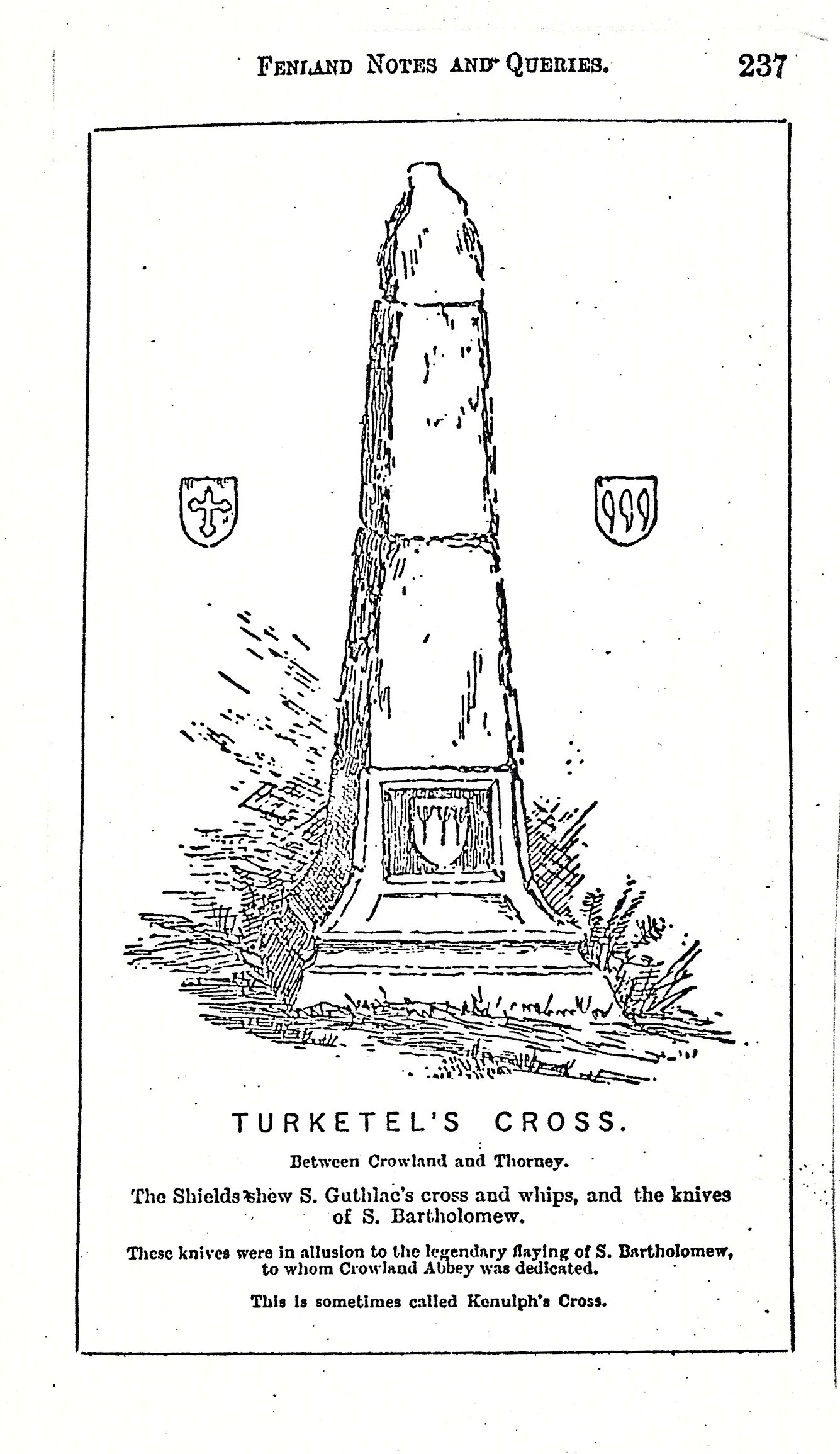 Crowland (2) - St Vincent's Cross - Medieval Standing Crosses of ...